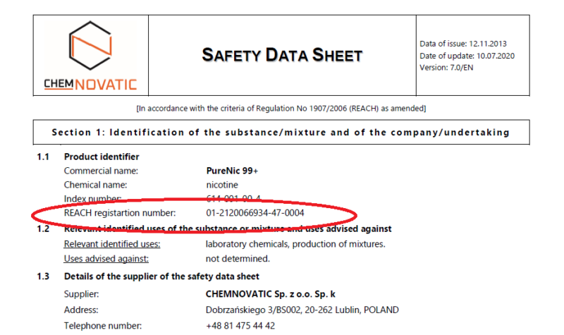 E-Liquid Industry Regulations: REACH and CLP - CHEMNOVATIC